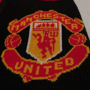 Stylish Reversible Bar Scarf. Manchester United FC. Red Devils. With ...