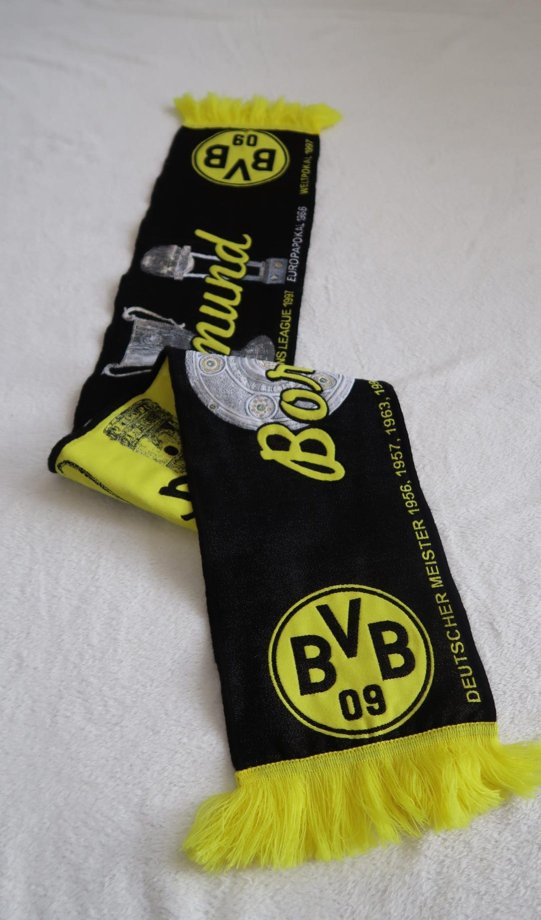 Original Vintage Borussia Dortmund Scarf — Licensed BVB Merchandise ...