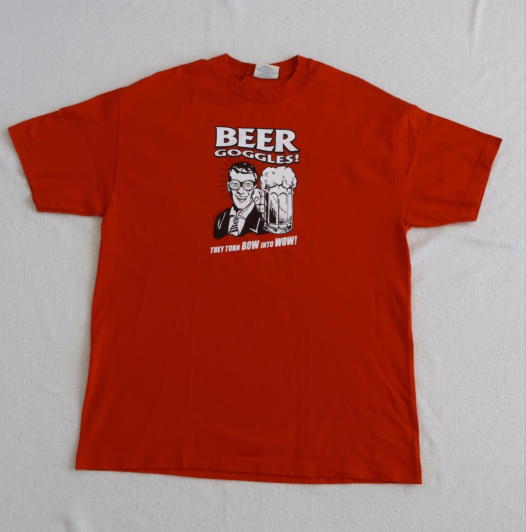 Vintage Steve & Barry's Beer Goggles Tee: Y2K Humor Graphic, XL - Etsy
