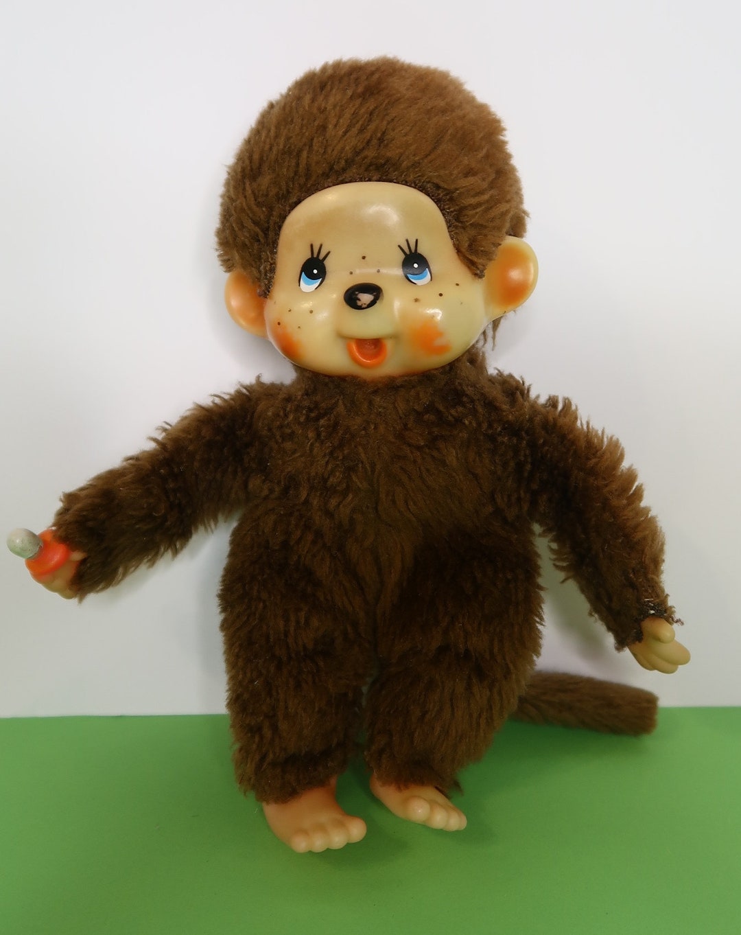 Monchhichi Monkey. Vintage Plush Doll From the 70s. Plastic Face. Trump ...