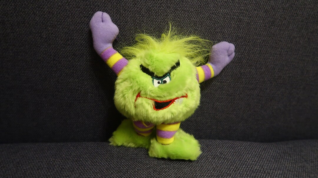 Vintage 90s Silly Slammers Plush Toy: Green, Speaking, Mischievous ...