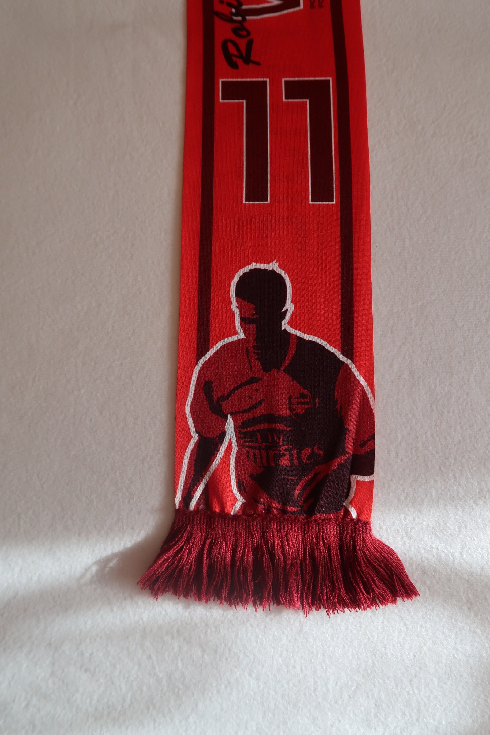 Arsenal Scarf. the Legendary Robin Van Persie. 11. Rare Reversible ...