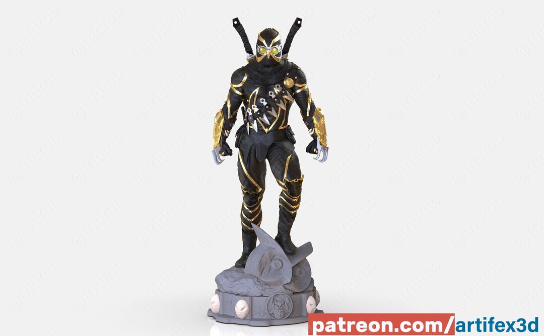 Talon Pin up Statue & Miniature Artifex3d DND RPG Fantasy Tabletop ...