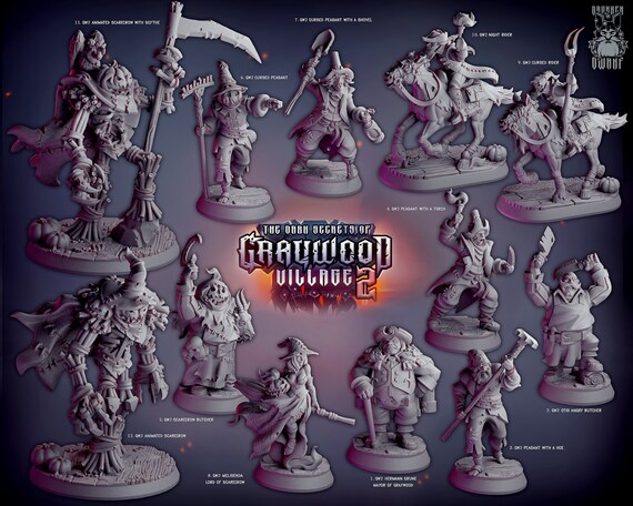 Miniature Toys Toys 28mm 32mm DnD Pathfinder Warhammer Tabletop RPG ...
