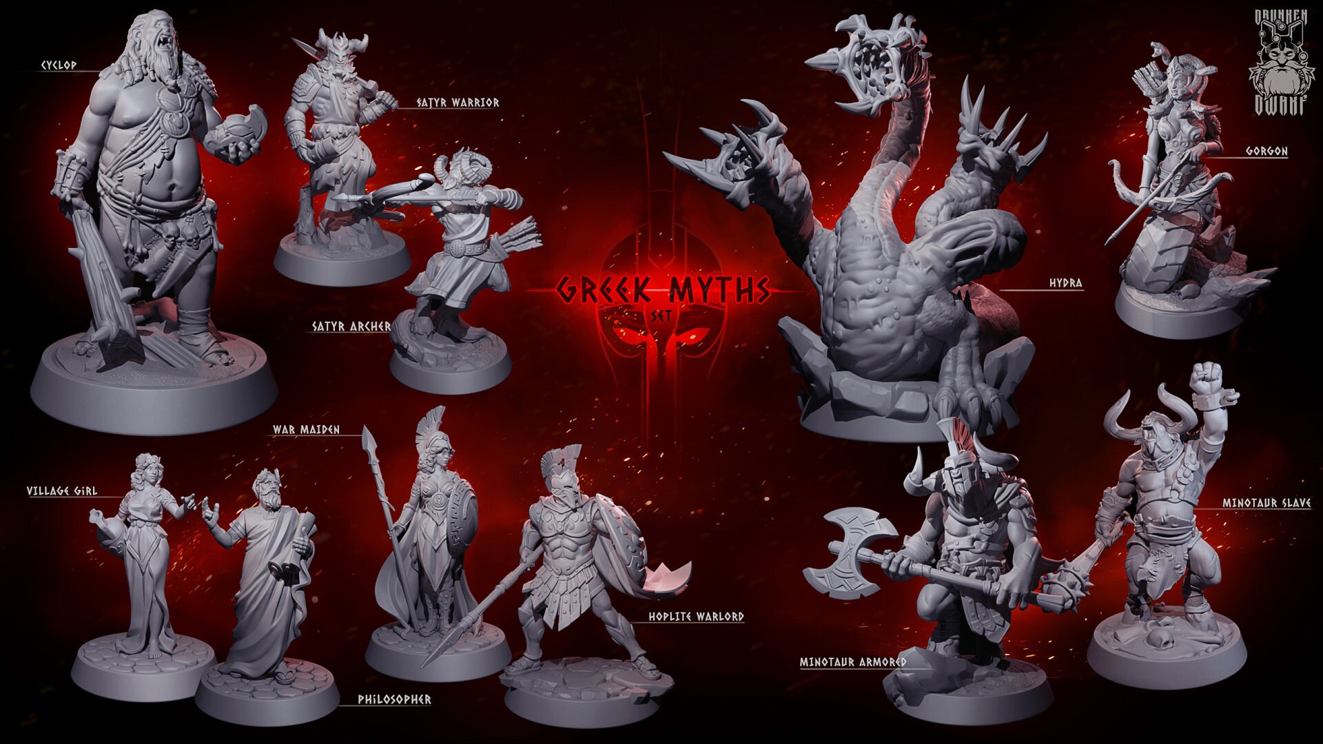 Greek Myth Miniatures - Etsy