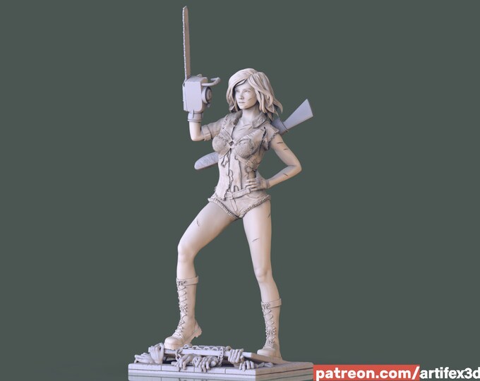 Miss Ash Evil Deady Pin up Statue & Miniature NSFW Artifex3d DND RPG Fantasy Tabletop Games ...