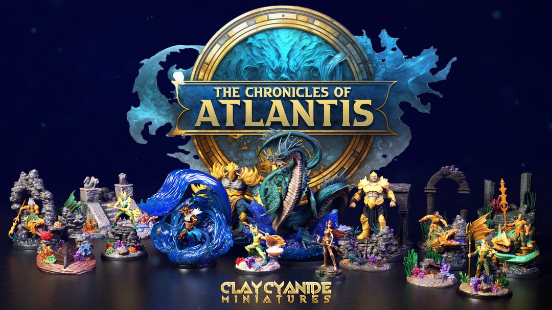 Chronicles of Atlantis Part 2 Clay Cyanide D&D Pathfinder Fantasy ...