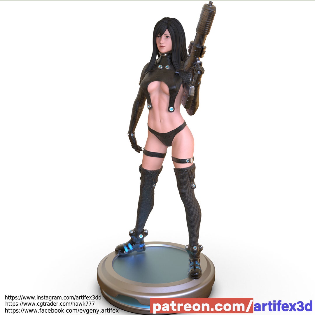 Reika Shimohira Gantz Pin up Statue & Miniature NSFW Artifex3d DND RPG Fantasy Tabletop Games ...