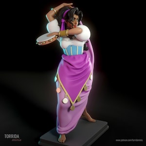 Esmeralda Pin up Statue & Miniature Torrida Minis DND RPG Fantasy ...