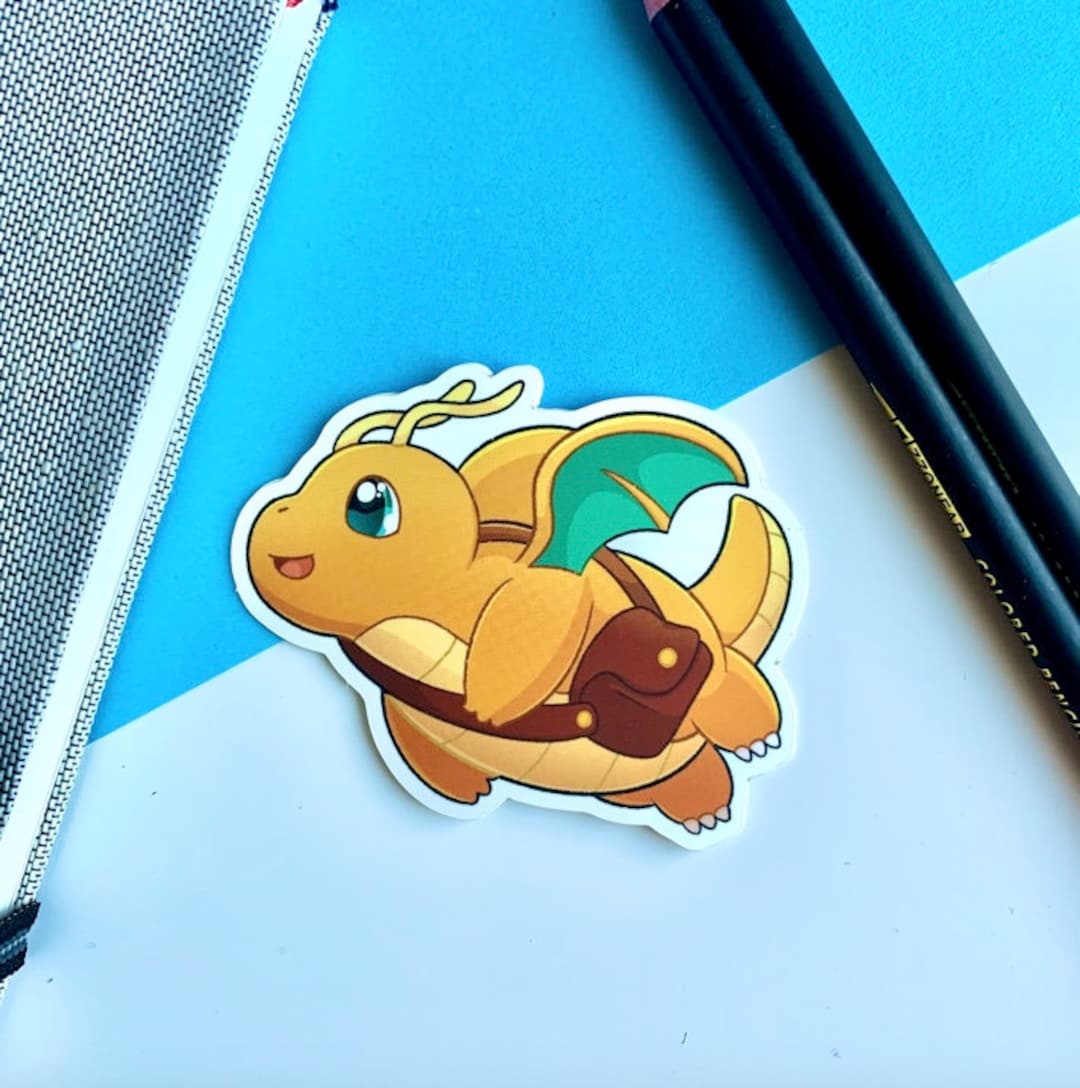 Dragonite Delivery Vinyl Sticker Pokemon Sticker - Etsy