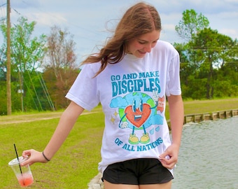 Go and Make Disciples Christian Shirt Missionary Shirts Bible Tees ...