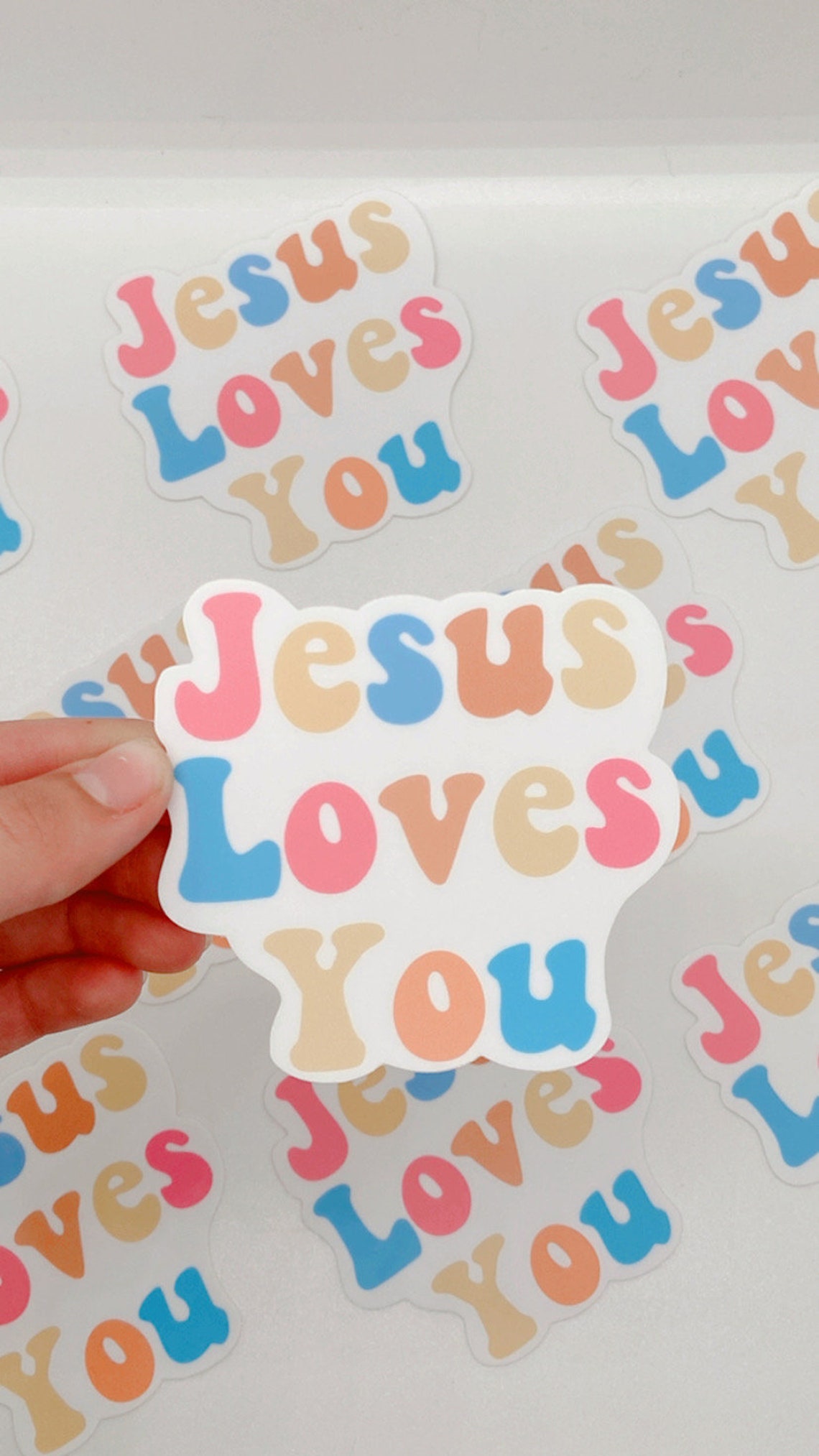 Jesus Loves You Sticker, Religious Sticker, Christian Stickers, Jesus ...