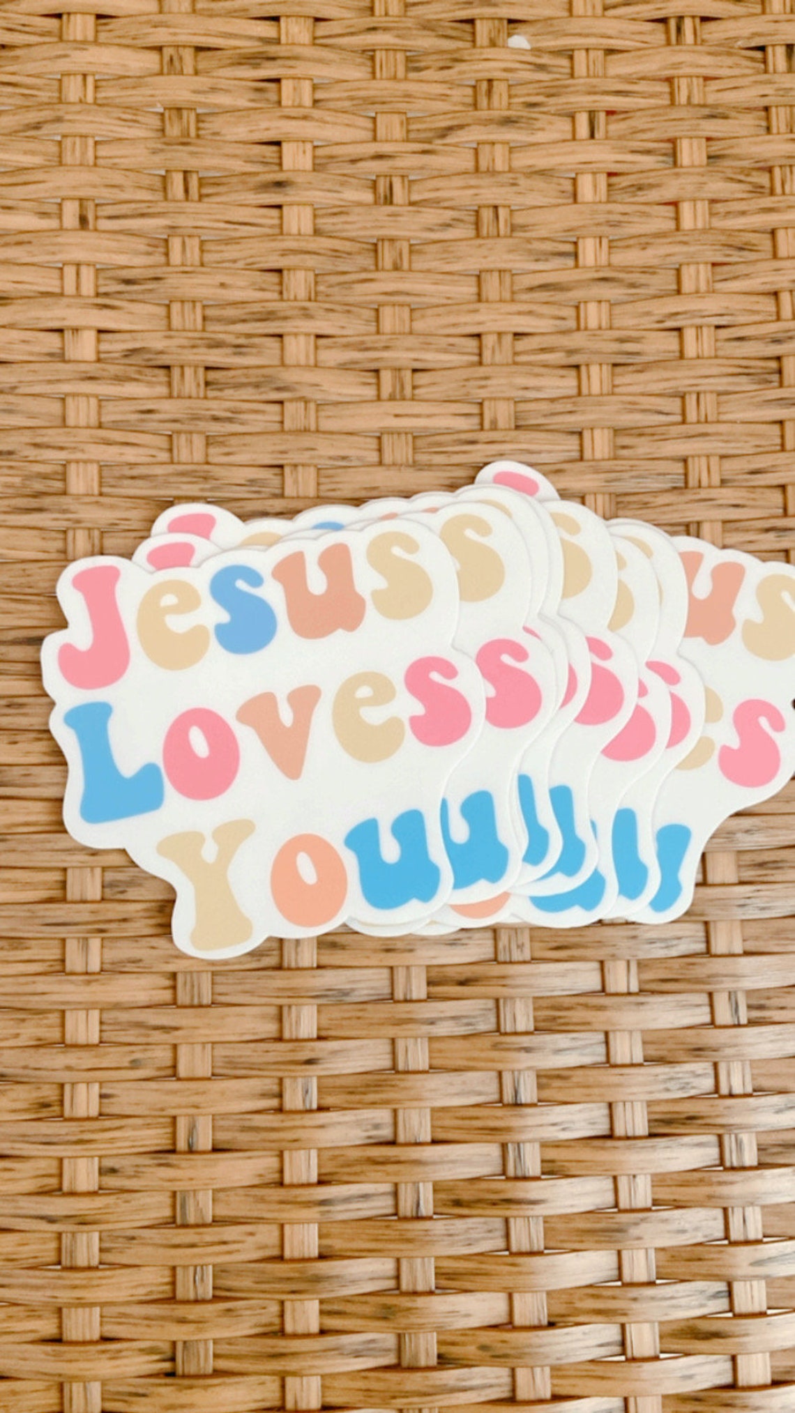 Jesus Loves You Sticker Religious Sticker Christian - Etsy