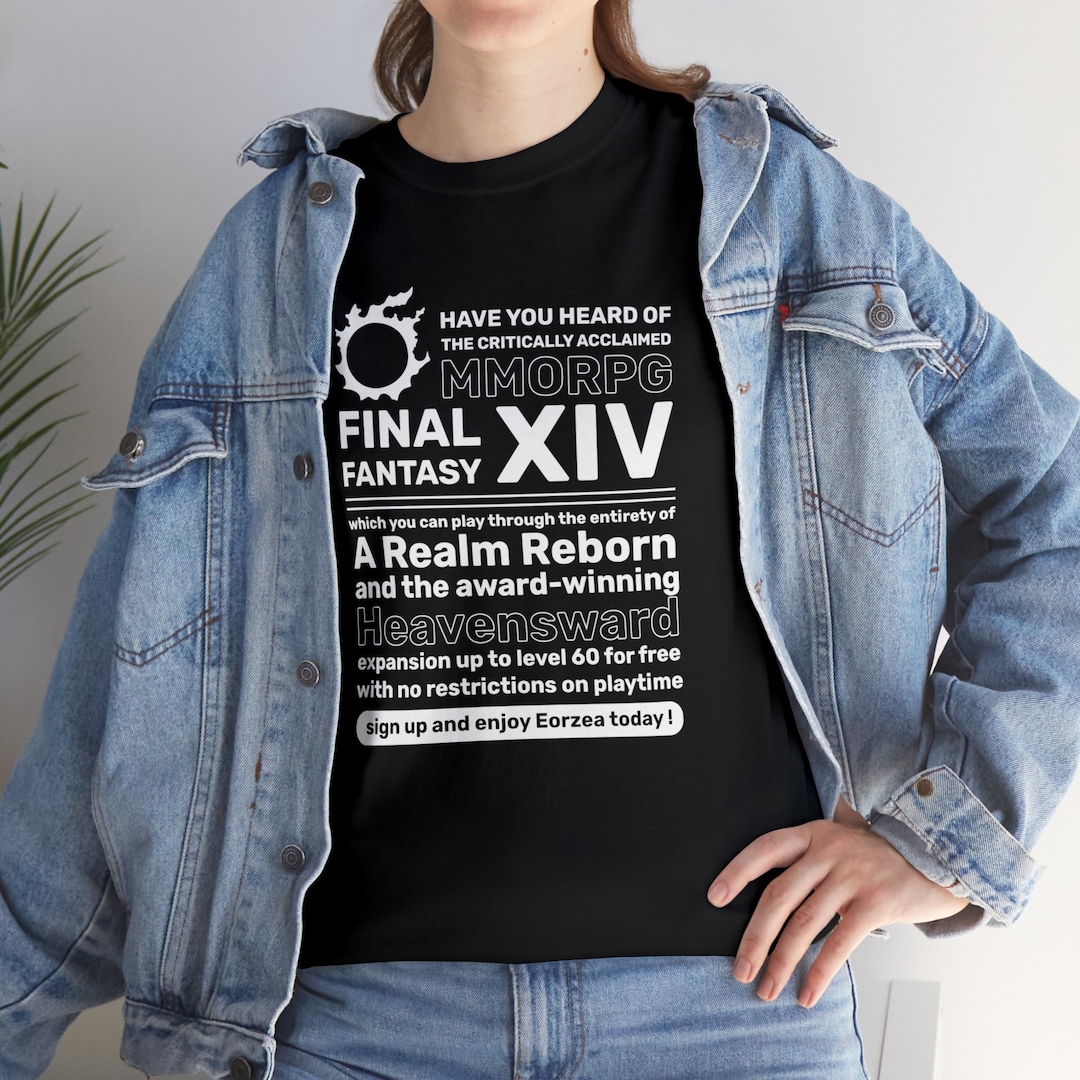 Final Fantasy XIV T-shirt FFXIV Free Trial Memes - Etsy