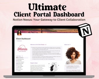 Notion Template Client Portal, Client Dashboard Project Tracker, Client Onboarding, Notion ...