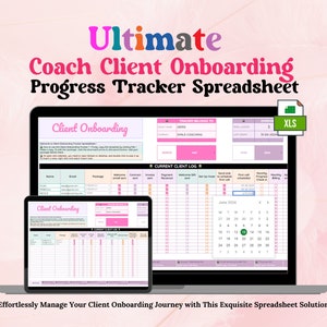 Client Onboarding Tracker Spreadsheet for Coaches, Small Business CRM ...