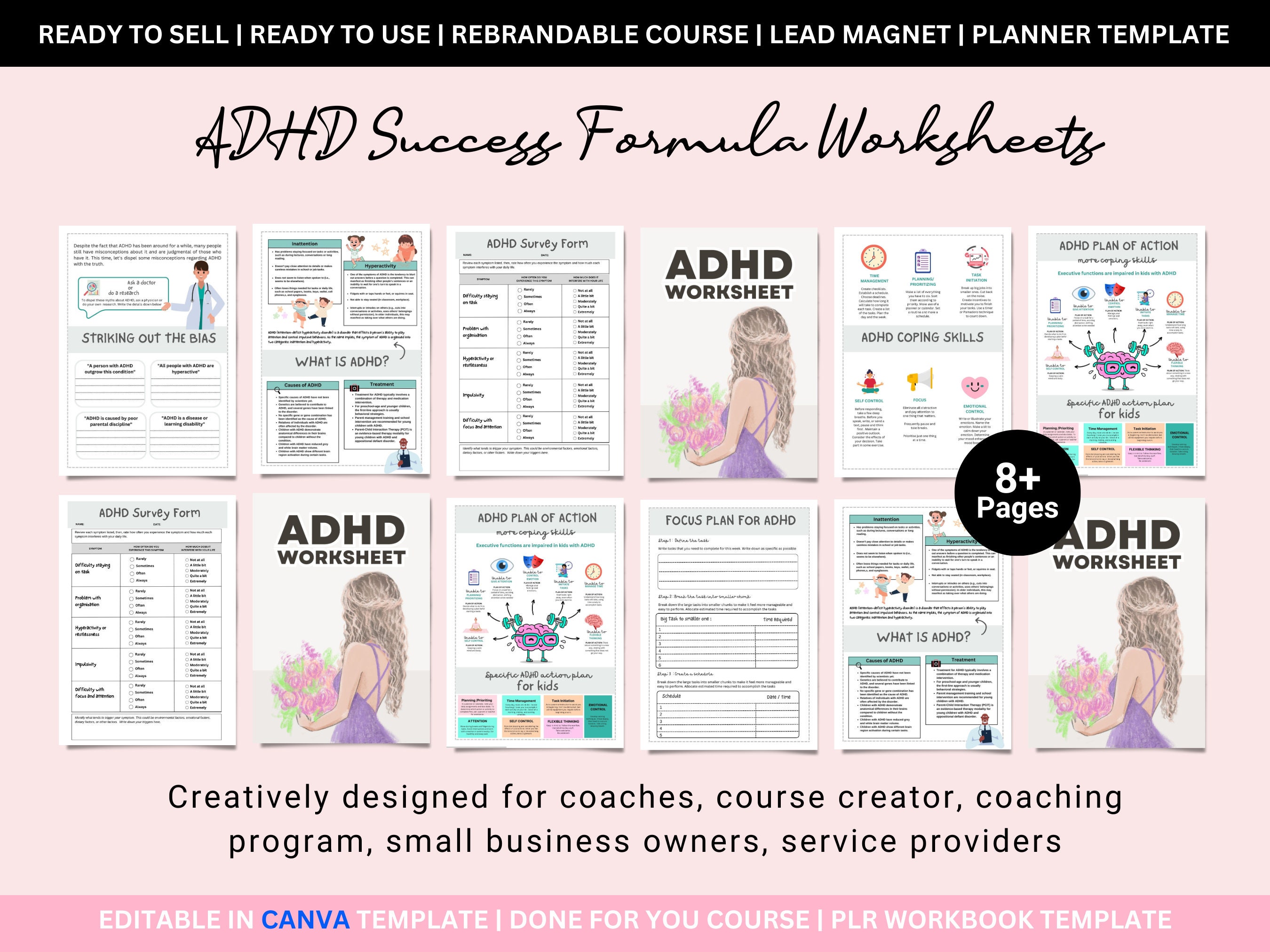 ADHD Success Formula Done for You, Counselor Tool Kit & Planner ...