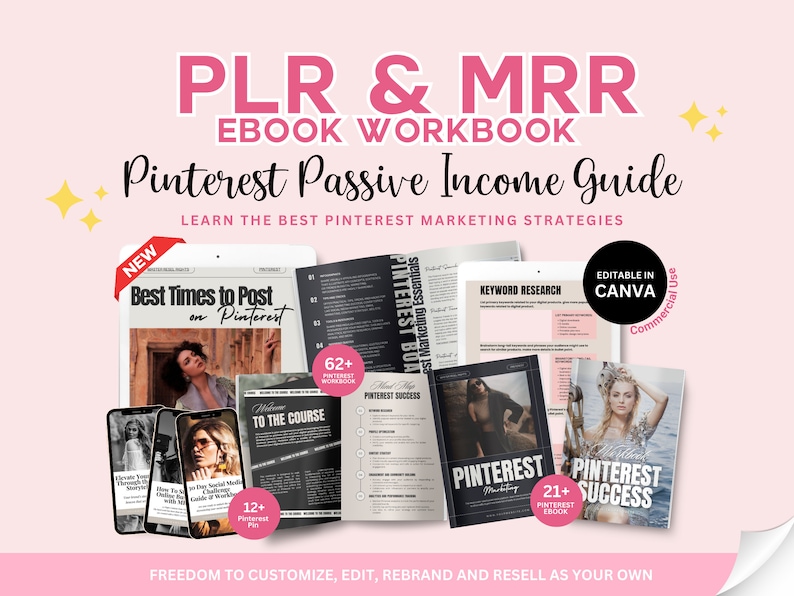 Pinterest Passive Income Done for You PLR MRR Digital Marketing Bundle ...
