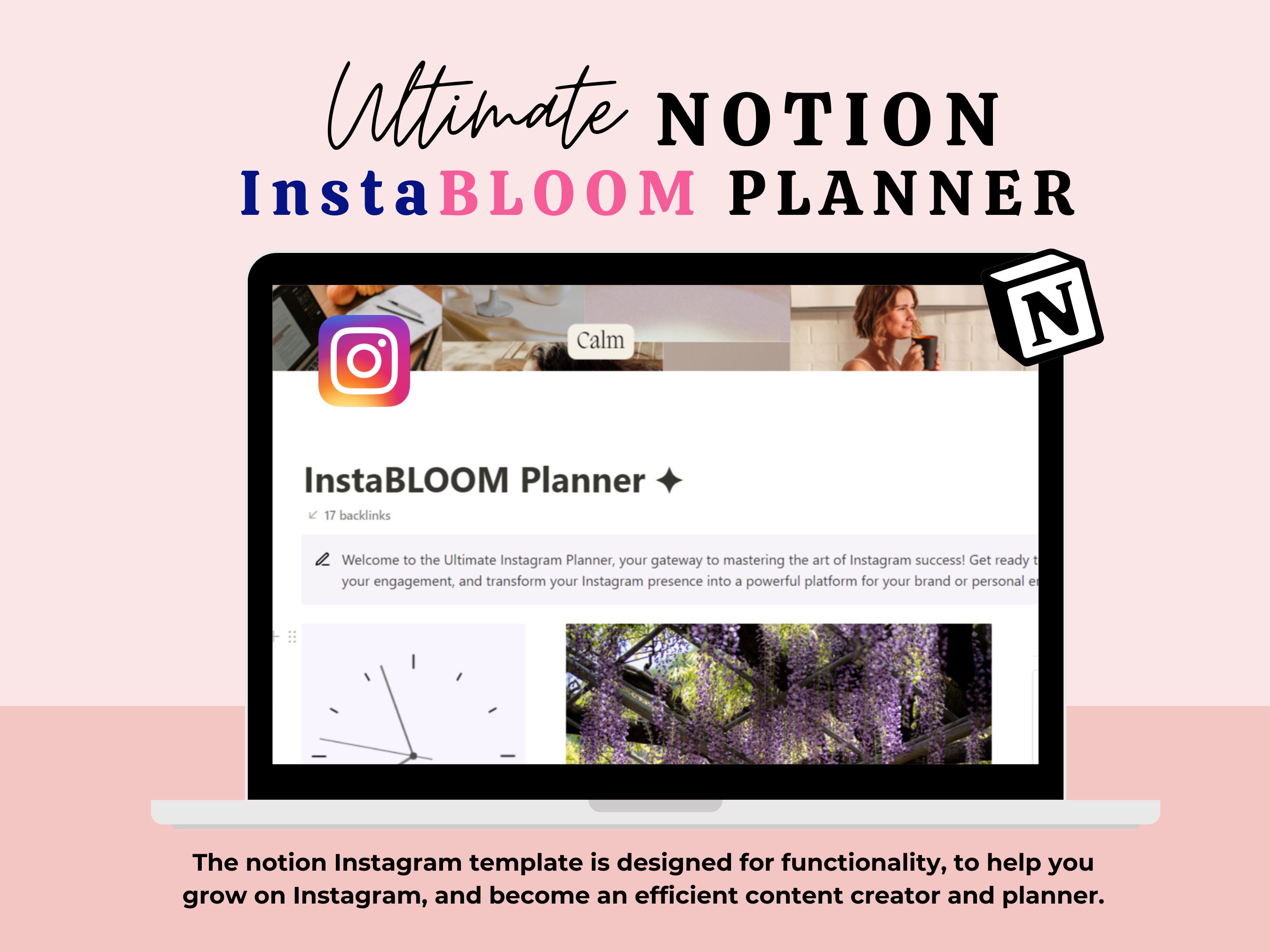 Notion Template Instagram Content Planner, Notion Social Media Planner ...