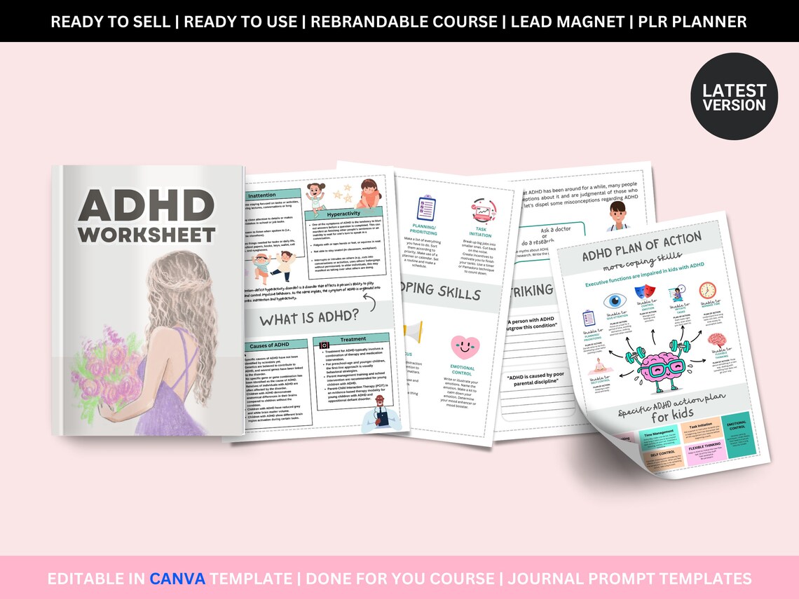 ADHD Success Formula Done for You, Counselor Tool Kit & Planner ...