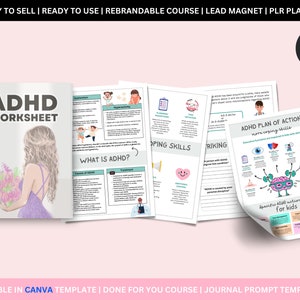 ADHD Success Formula Done for You, Counselor Tool Kit & Planner, Editable Canva Template ...