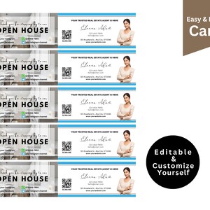Open House Water Bottle Label Template, Open House Bottle Tag, Real ...