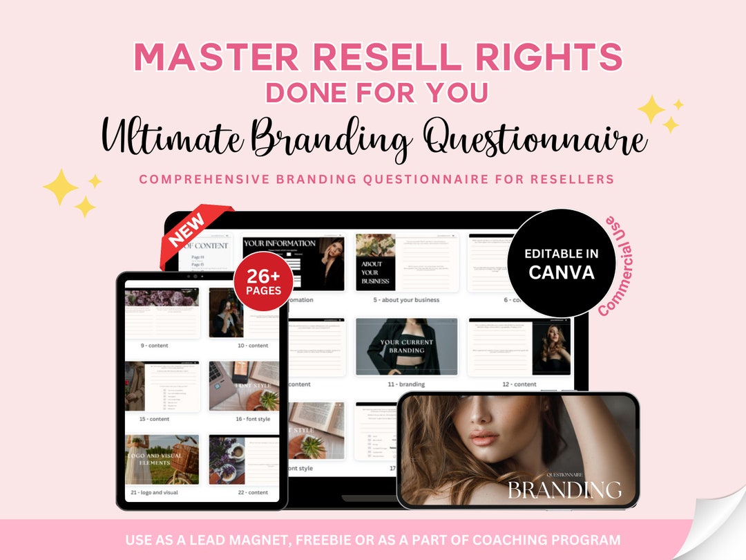 MRR Resell Branding Questionnaire, Done for You Branding Questions ...