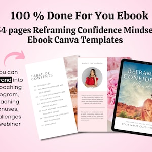 Ebook Reframe Confidence Mindset Done for You & PLR Guide Life Coach ...