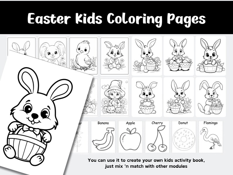 800 Easter Coloring Pages for Kids, Easter Coloring Pages, Easy ...