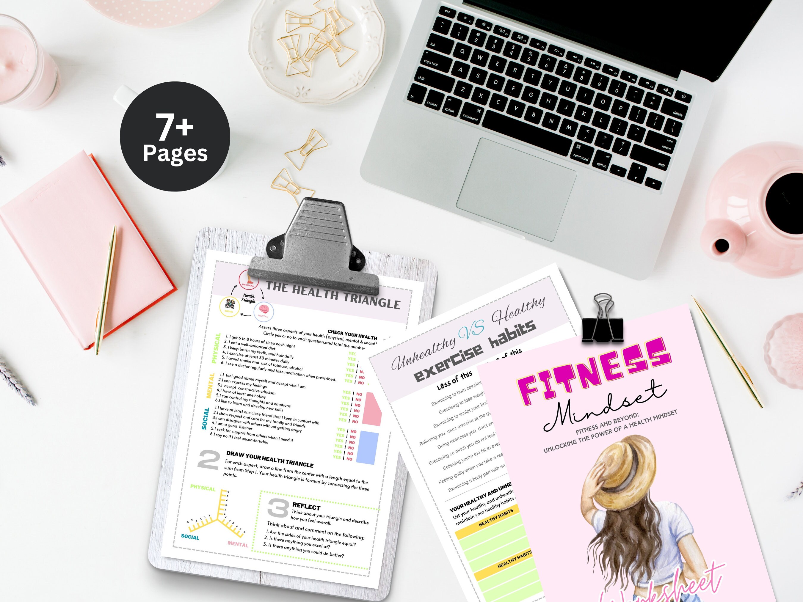 Done for You Fitness Mindset Ebook Workbook, Editable in Canva Template ...