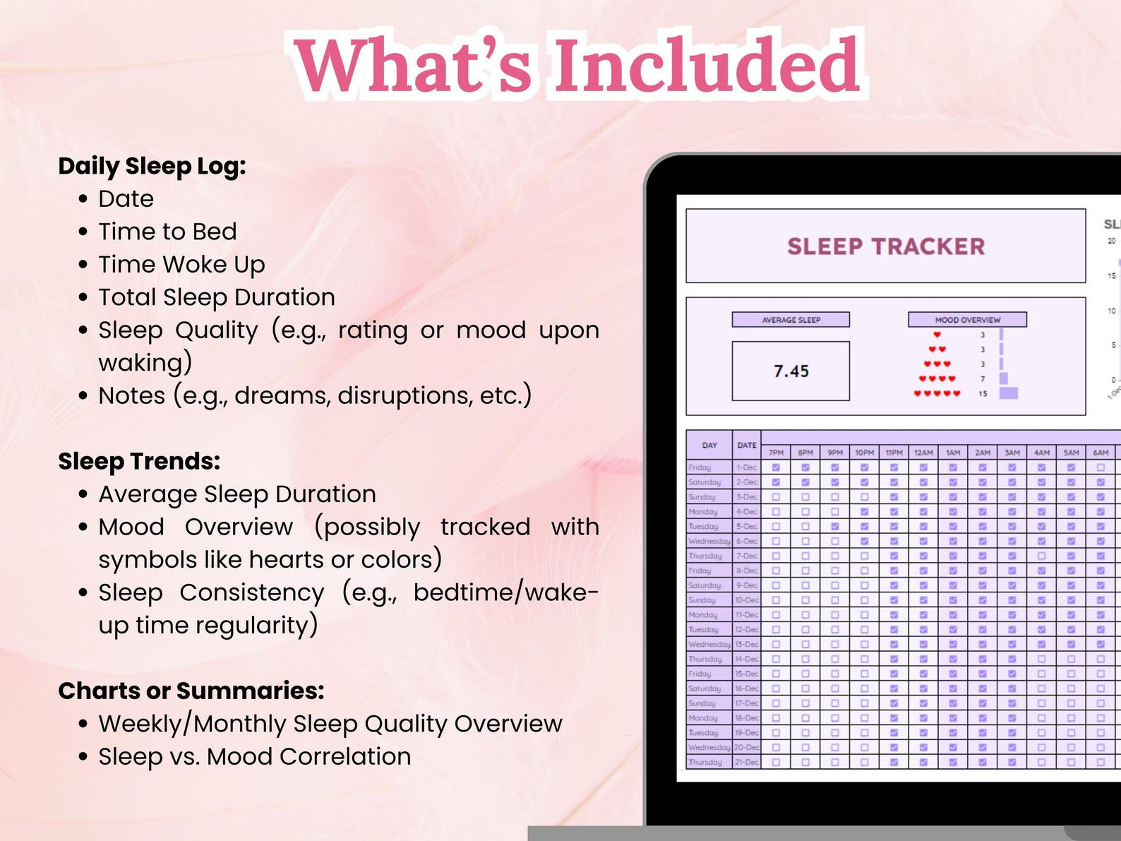 Printable Sleep Journal, Sleep Tracker, Mood Tracker, Sleep Log, Sleep ...