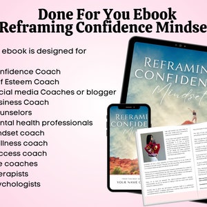 Ebook Reframe Confidence Mindset Done for You & PLR Guide Life Coach, Coaching Material ...