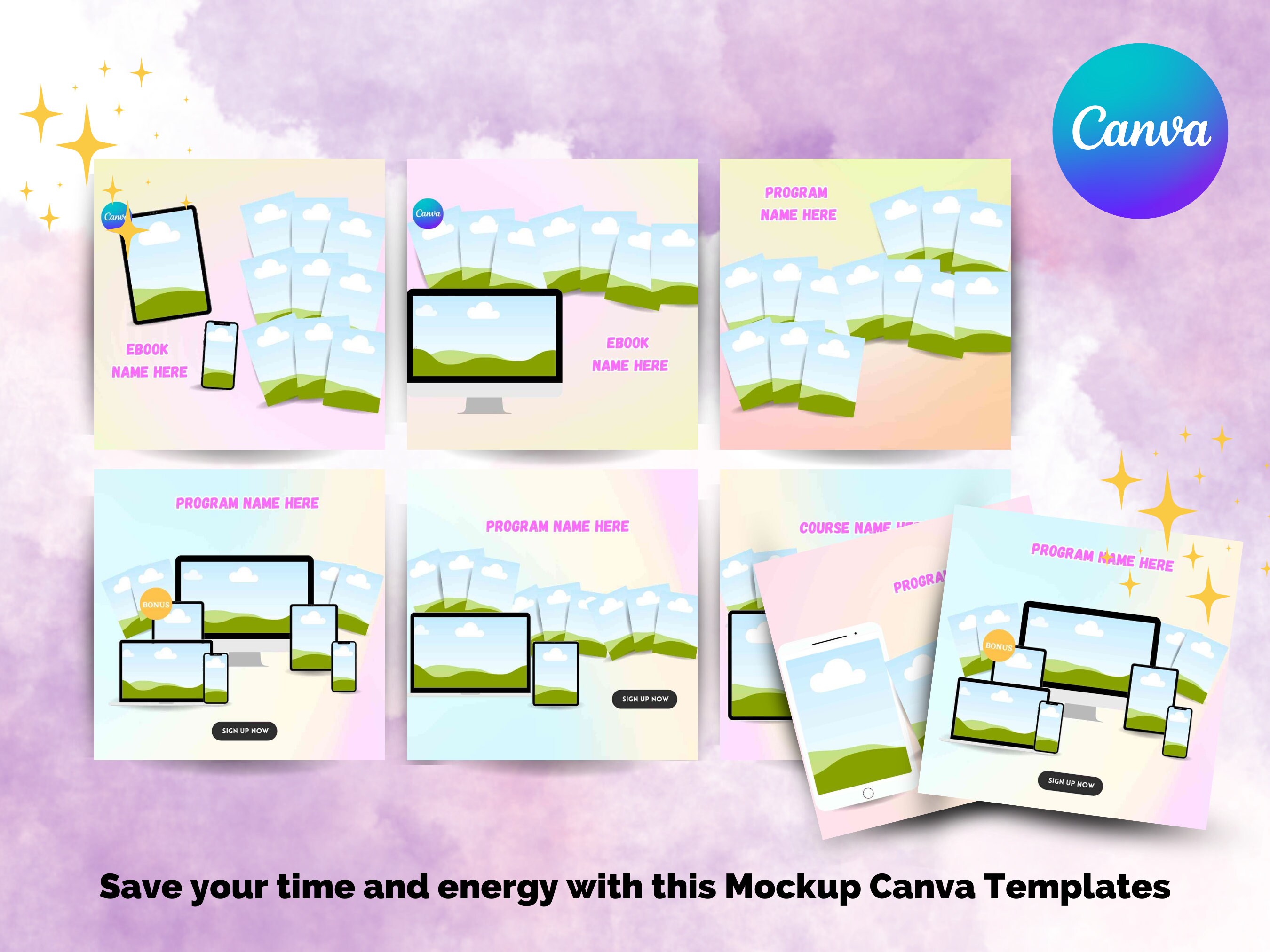 253 Mock up Bundle, Mock up Canva, Etsy Listing Mock up Templates ...