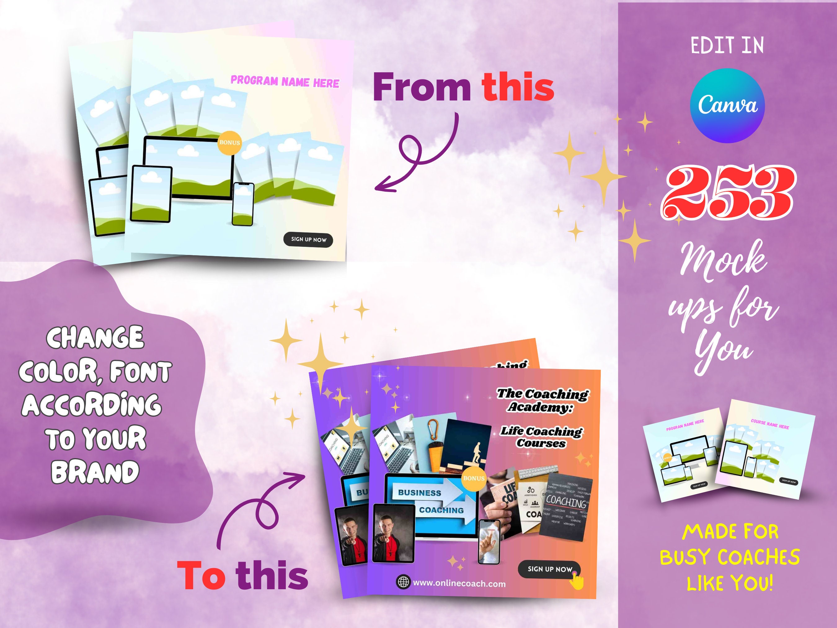 253 Mock up Bundle, Mock up Canva, Etsy Listing Mock up Templates ...