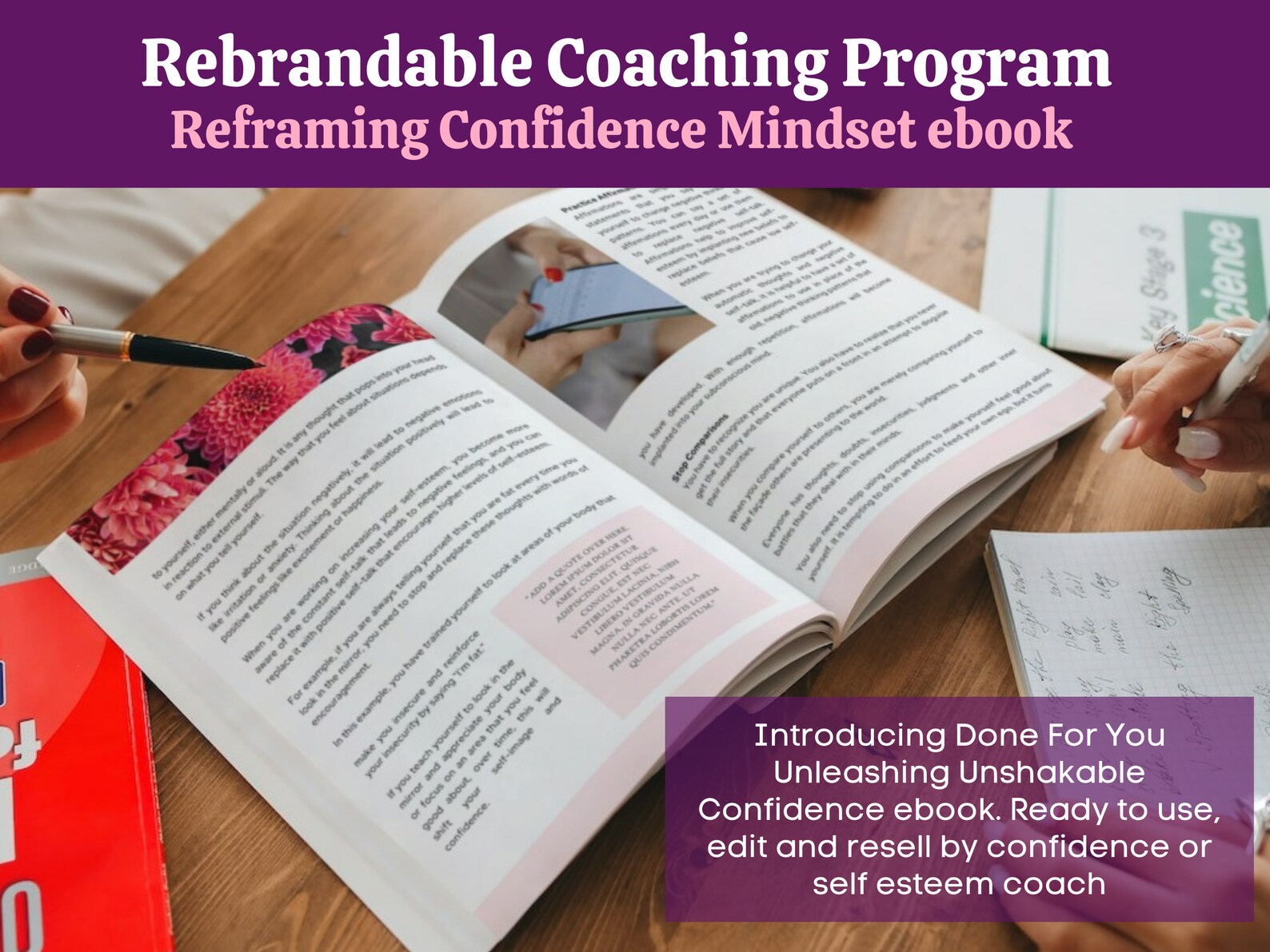 Ebook Reframe Confidence Mindset Done for You & PLR Guide Life Coach ...