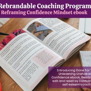 Ebook Reframe Confidence Mindset Done for You & PLR Guide Life Coach, Coaching Material ...