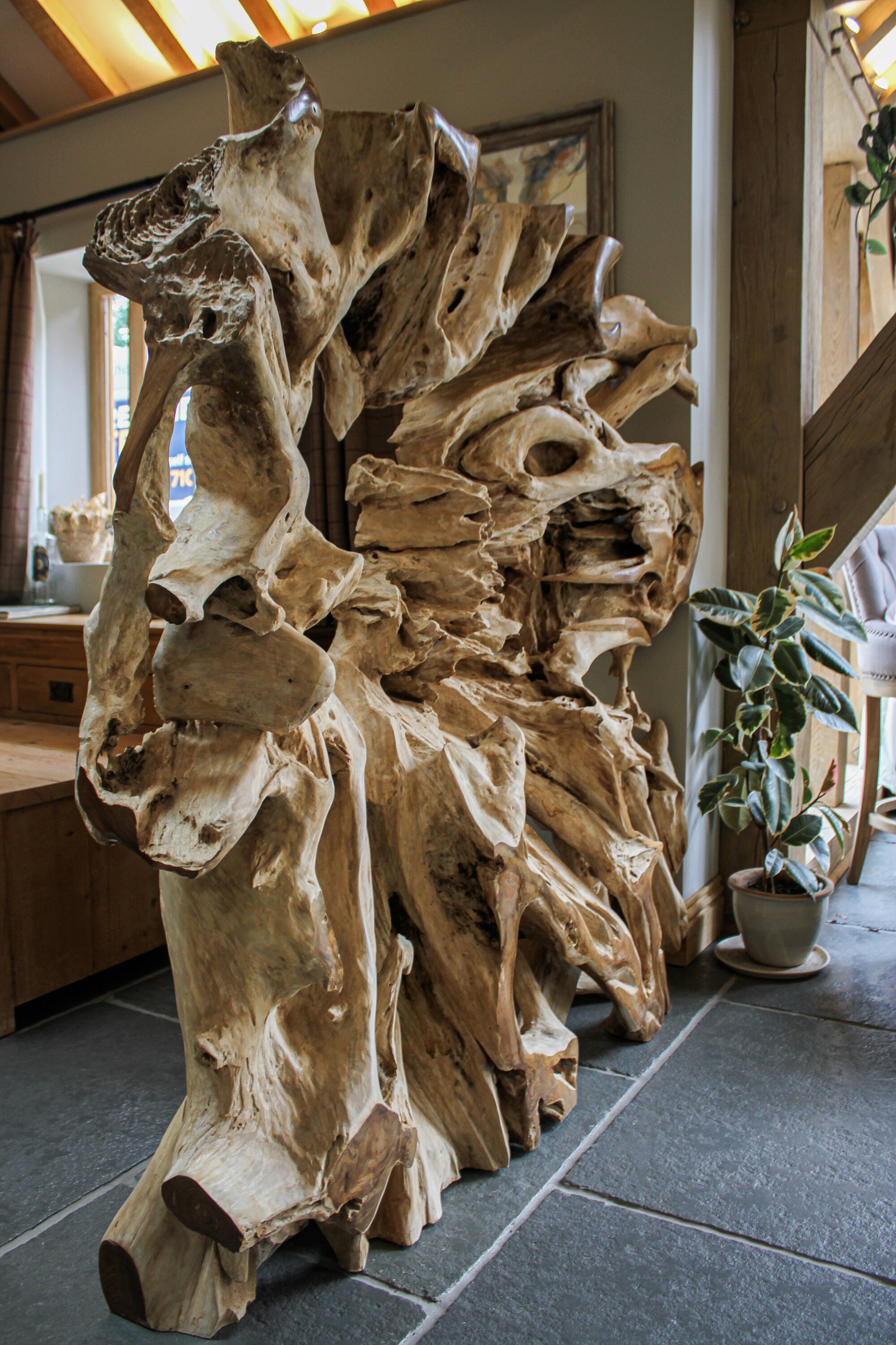 Massive Teak Root Wall Panel Harta - Etsy