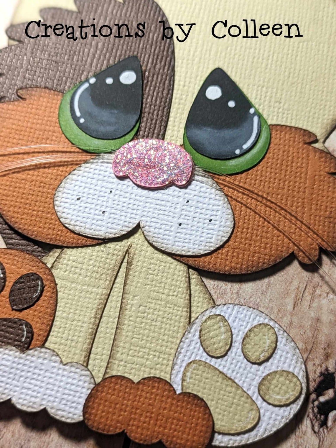 Premade Paper Piecing Calico Cat Boy Girl Scrapbooking Cards Creations ...