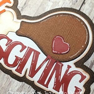 Premade Paper Piecing Baby Girl Boy First Thanksgiving Turkey Ay ...