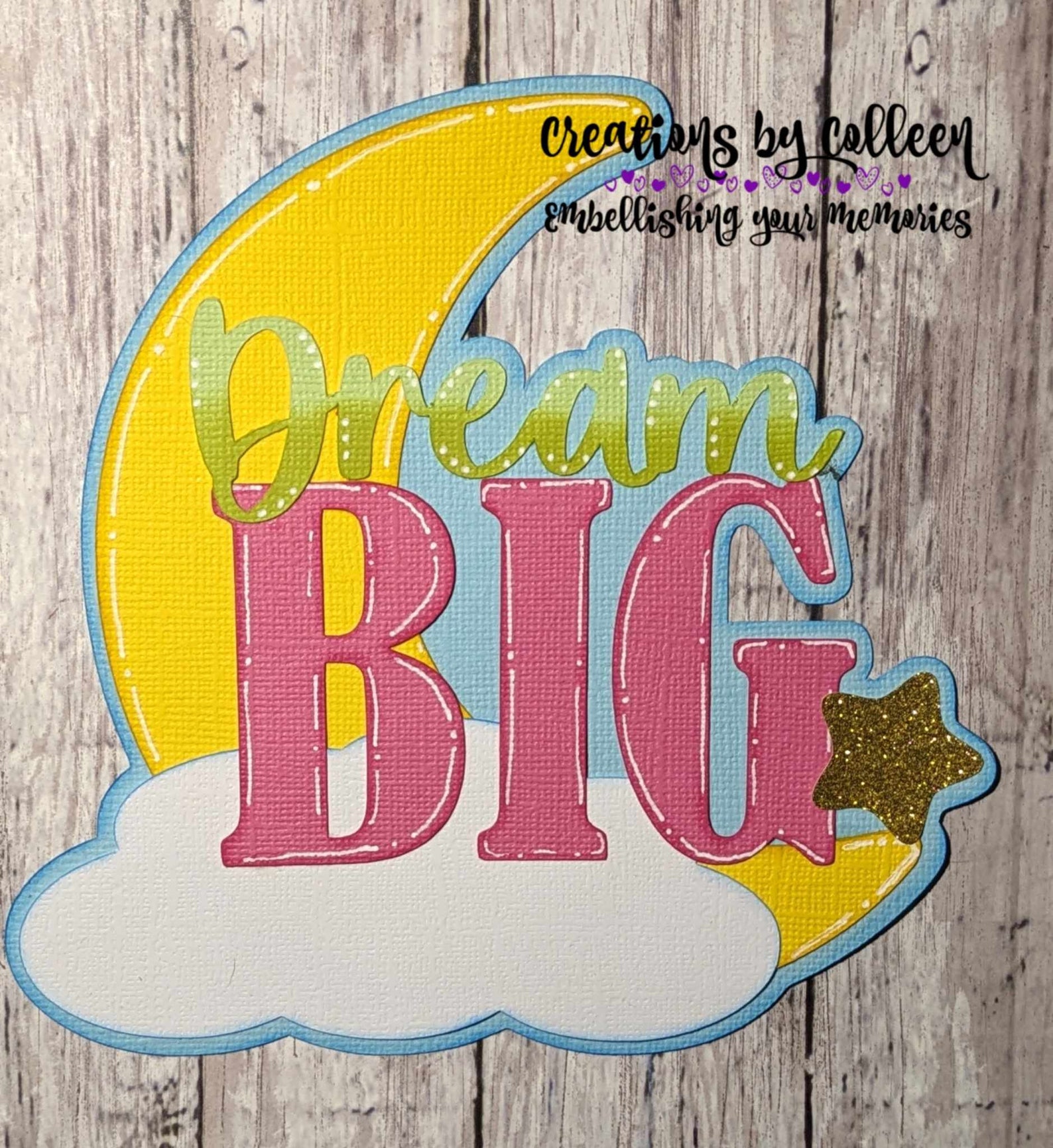 Dream Big Premade Title Scrapbooking Paper Piecing Albums Creations by ...
