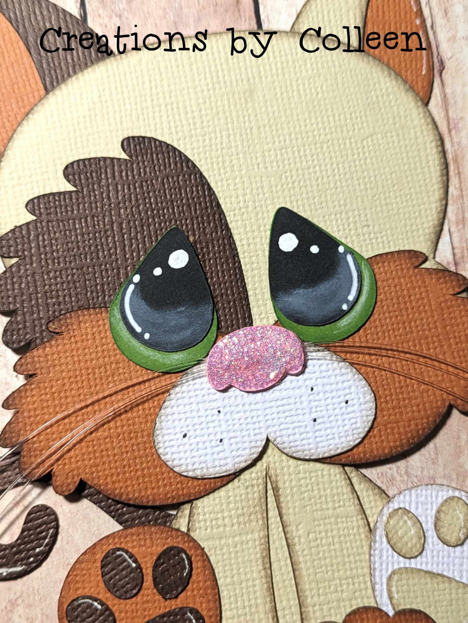 Premade Paper Piecing Calico Cat Boy Girl Scrapbooking Cards Creations ...