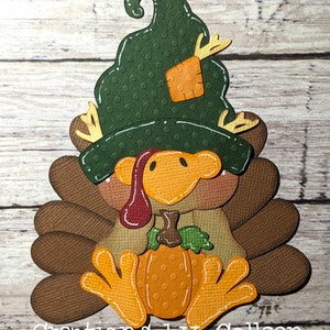Thanksgiving Fall Turkey Scrapbooking Card Making Premade Paper Piecing ...