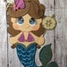 Premade Paper Piecing for Scrapbooks Girl Mermaid Princess Ocean Life ...