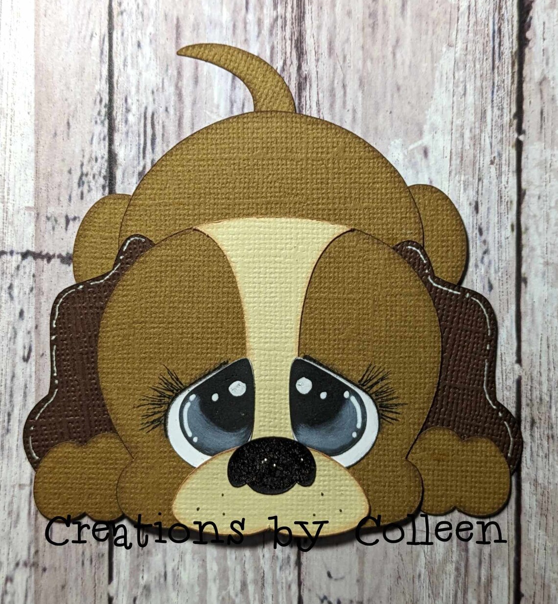 Premade Paper Piecing Dog Boy Girl Scrapbooking Cards Creations by ...