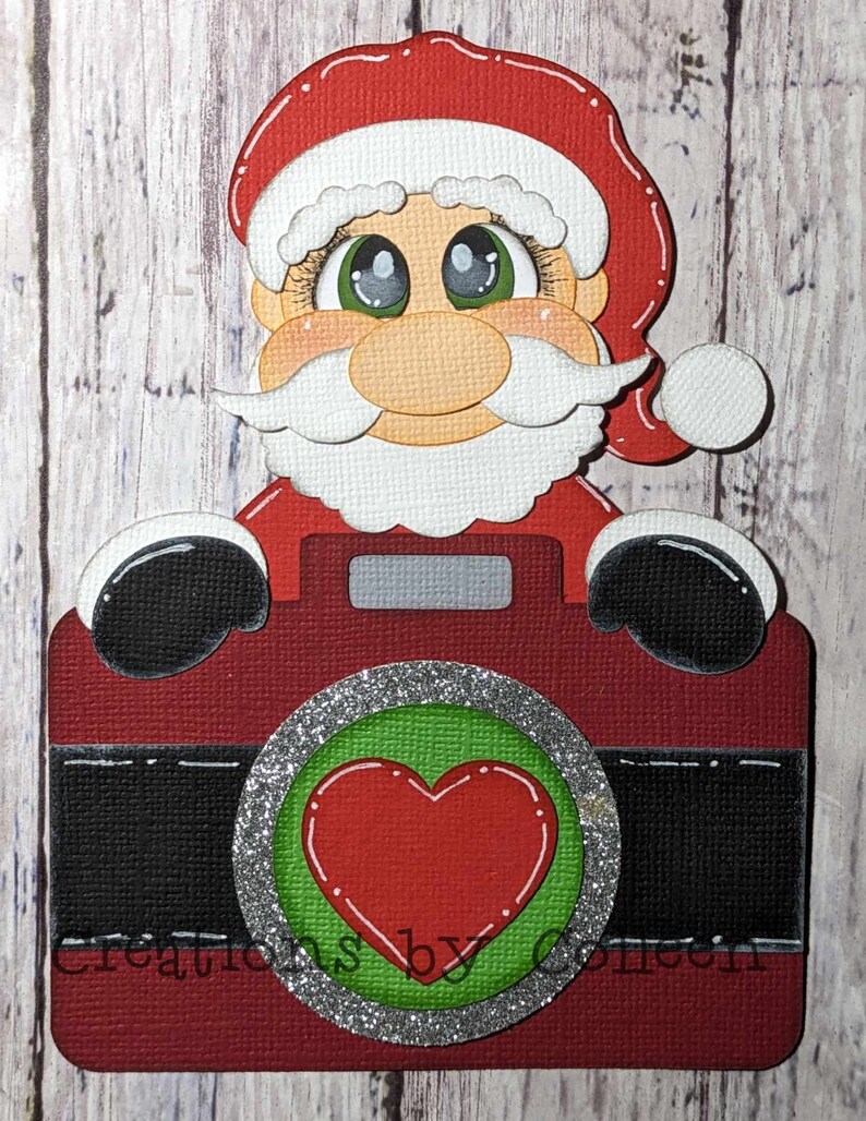 Paper Piecing: Santa Christmas Scrapbook Embellishment - Etsy