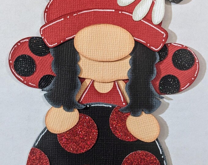 Ladybug Gnome Premade Paper Piecing Scrapbooking Creations by Co11een ...
