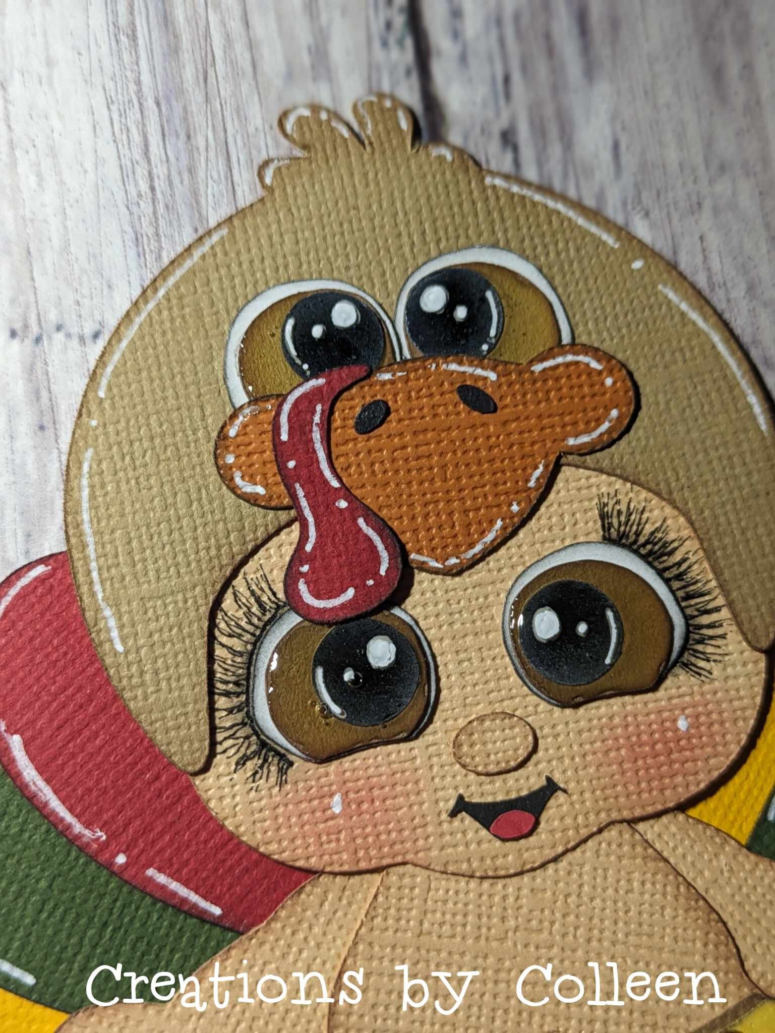 Premade Paper Piecing Baby Girl Boy First Thanksgiving Turkey - Etsy