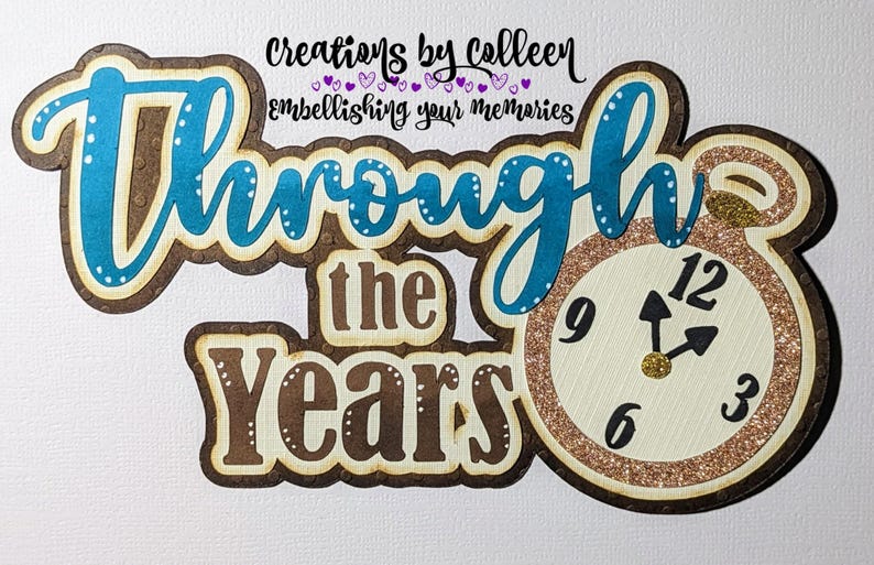 Through the Years Premade Title Scrapbooking Paper Piecing Albums ...