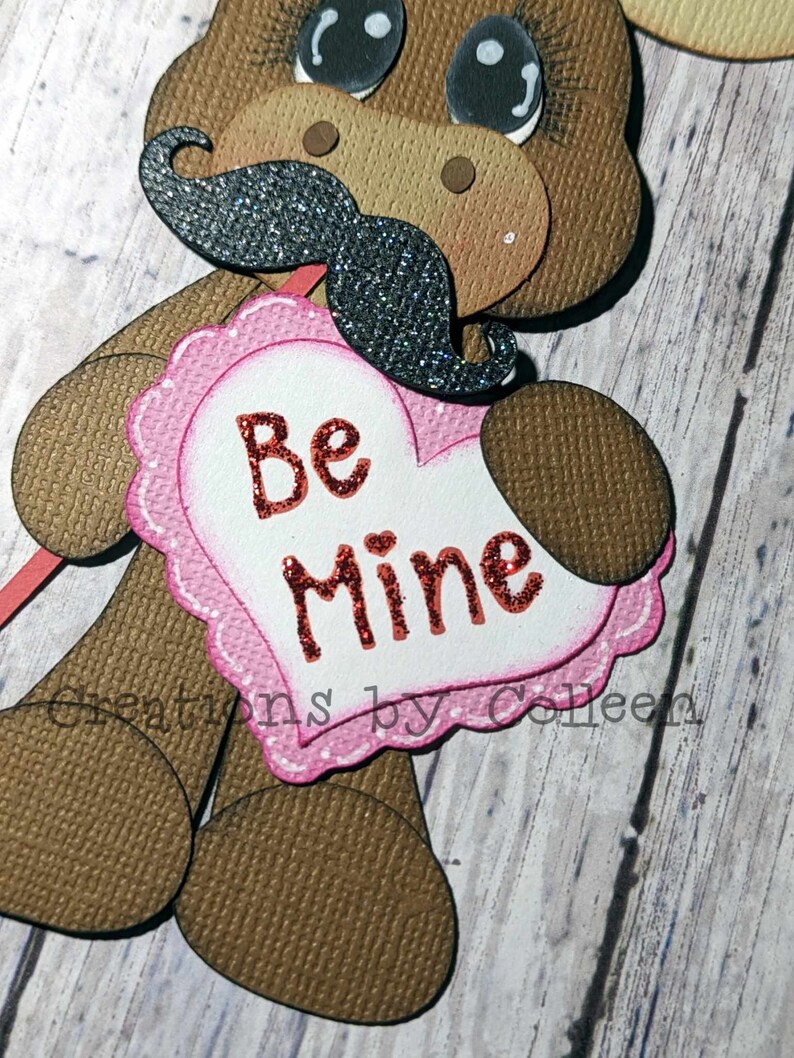 Premade Paper Piecing Set i Moose-tach You Moose Valentine's Day ...