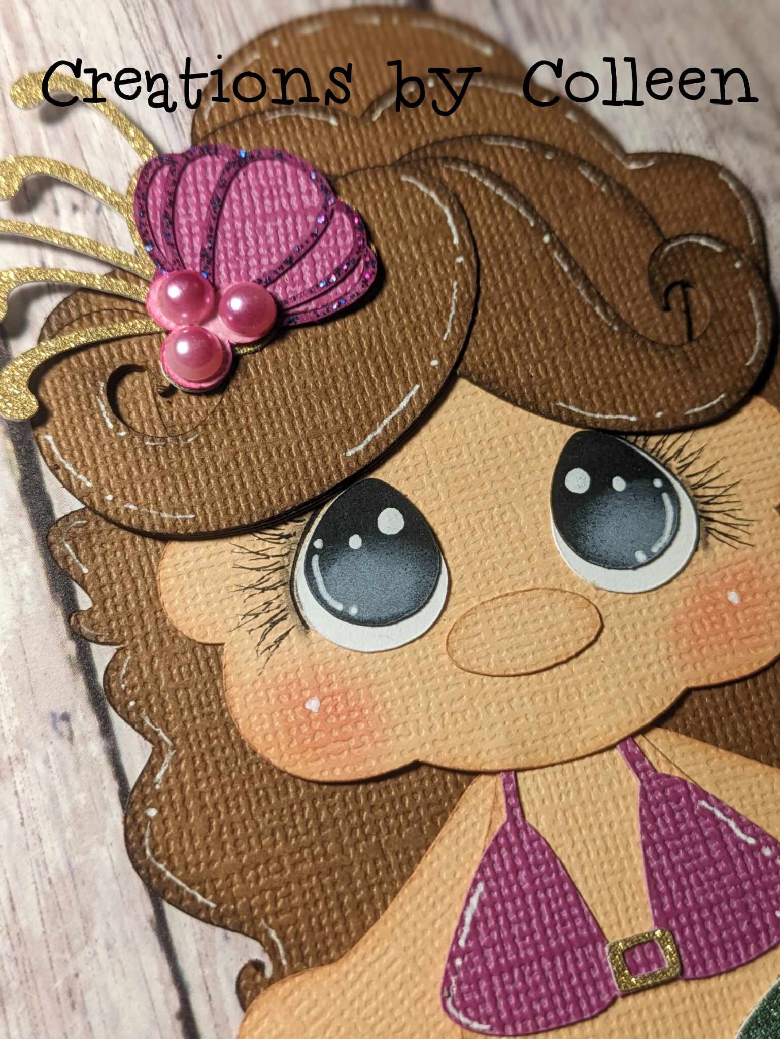 Premade Paper Piecing for Scrapbooks Girl Mermaid Princess Ocean Life Creations by Co11een - Etsy